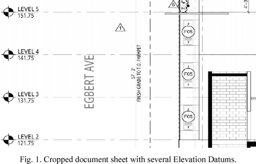 Figure 2 from Automatic Elevation Datum Detection and Hyperlinking of Architecture, Engineering ...
