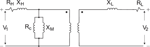 Zero sequence circuit of three-legged core type transformers | Semantic ...