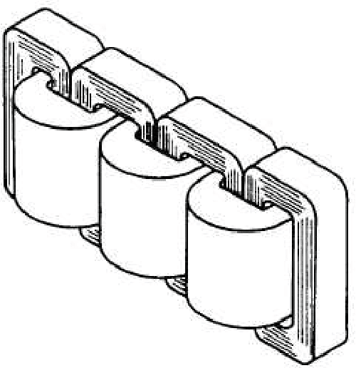 Zero sequence circuit of three-legged core type transformers | Semantic ...