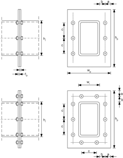 Bolted connections for rectangular hollow sections under tensile ...