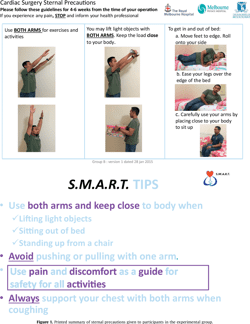 Standard restrictive sternal precautions and modified sternal ...