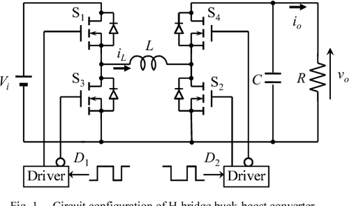 Figure 1 from H-bridge buck-boost converter with dual feedforward ...