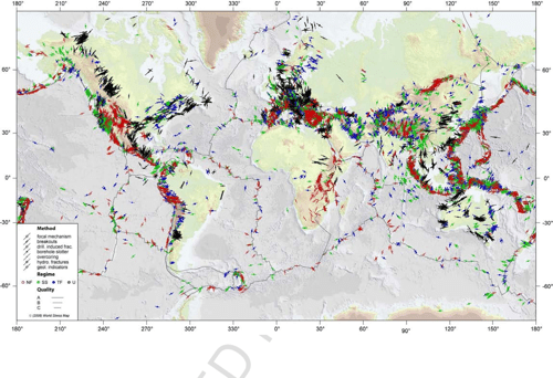 Figure 1 from Global crustal stress pattern based on the World Stress ...