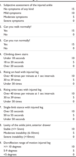 Figure 2 from Chrisman-Snook ankle ligament reconstruction outcomes--a ...