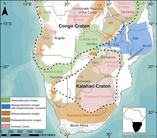 [PDF] Neoproterozoic tectonic geography of the south-east Congo Craton ...