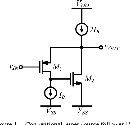 A 0.6 volt class-AB CMOS voltage follower with bulk-driven quasi-floating gate super source ...