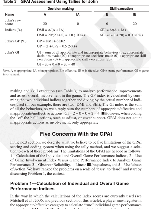 [PDF] The Game Performance Assessment Instrument (GPAI): Some Concerns ...